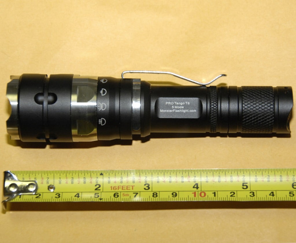 MF Tactical Pro Tango T6 LED Tactical Flashlight 5-Mode - MF Tactical