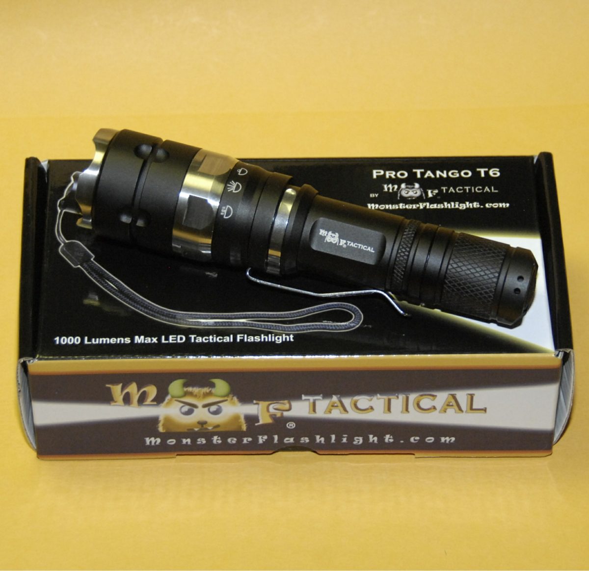 MF Tactical Pro Tango T6 LED Tactical Flashlight 5-Mode - MF Tactical